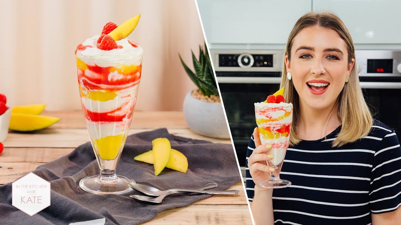Mango & Raspberry Fool - In The Kitchen With Kate - YouTube