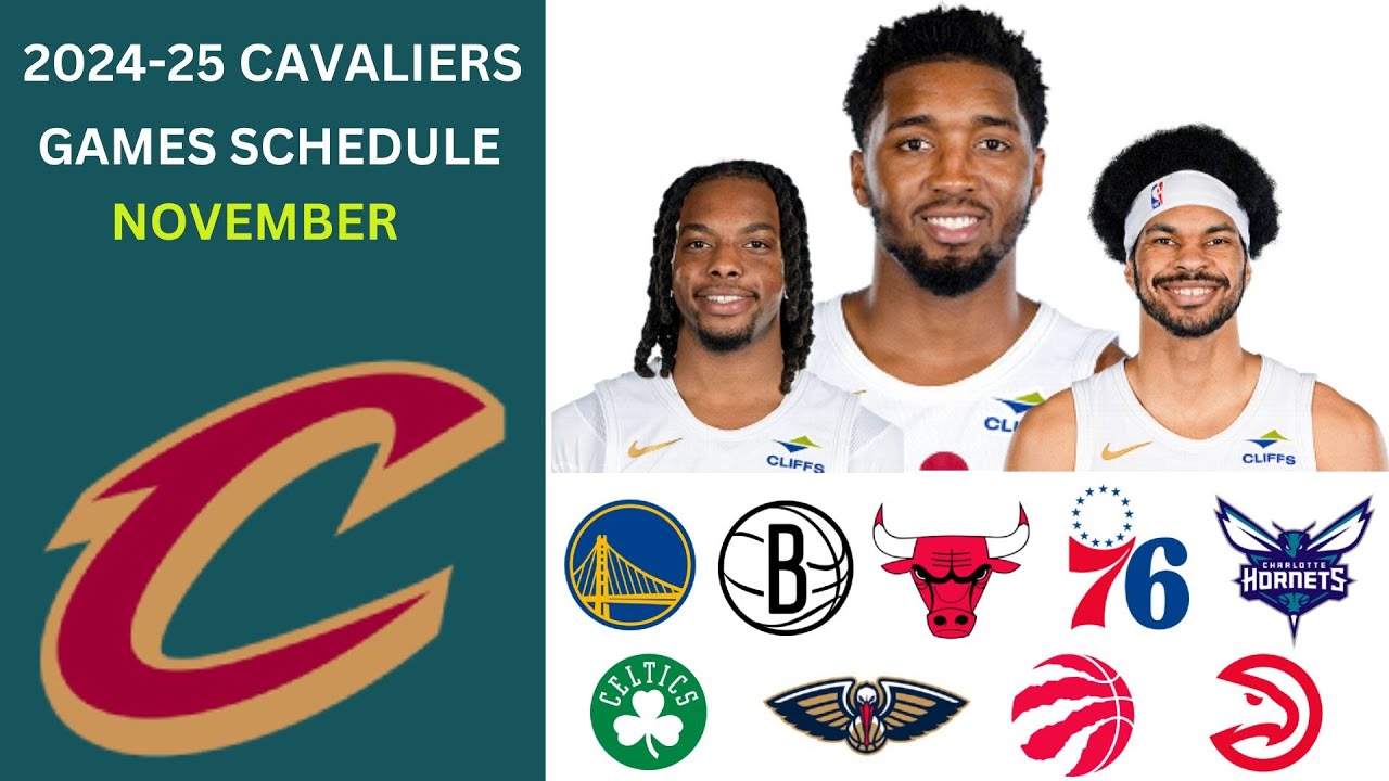 2024 Cleveland Cavaliers Game Schedule November 8-29 | NBA Games ...