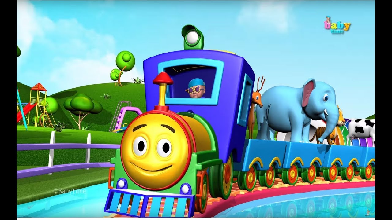 Joe, The Train | Learning Animals and Animal Sounds | BabyTime - Videos ...