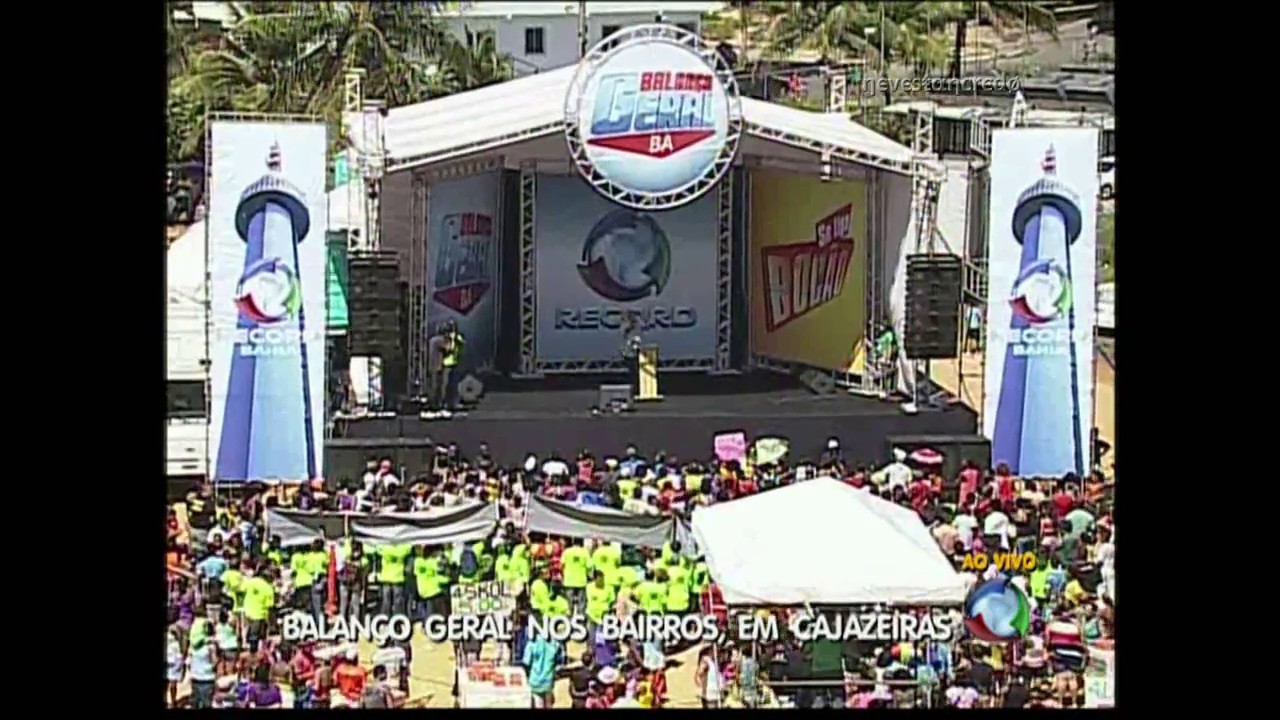 Abertura do "Balanço Geral nos bairros" com Raimundo Varela na Record ...