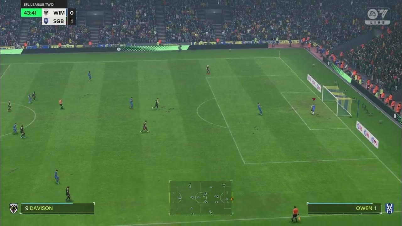 EA SPORTS FC 24(afc wimbledon|0x2|sgbes)(efl league two)(modo carreira manager) - YouTube