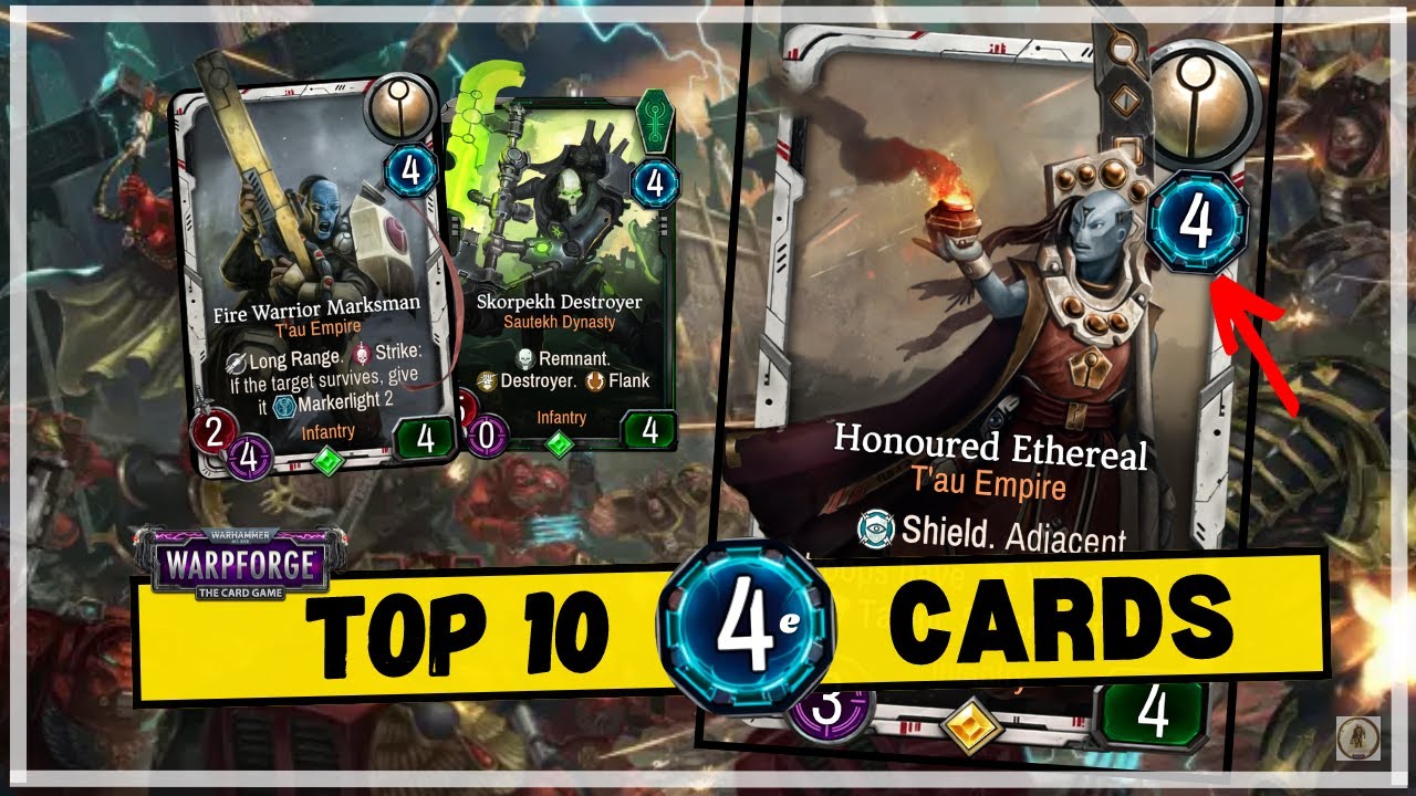 Top 10 4e Cards in Warhammer 40,000: Warpforge - YouTube