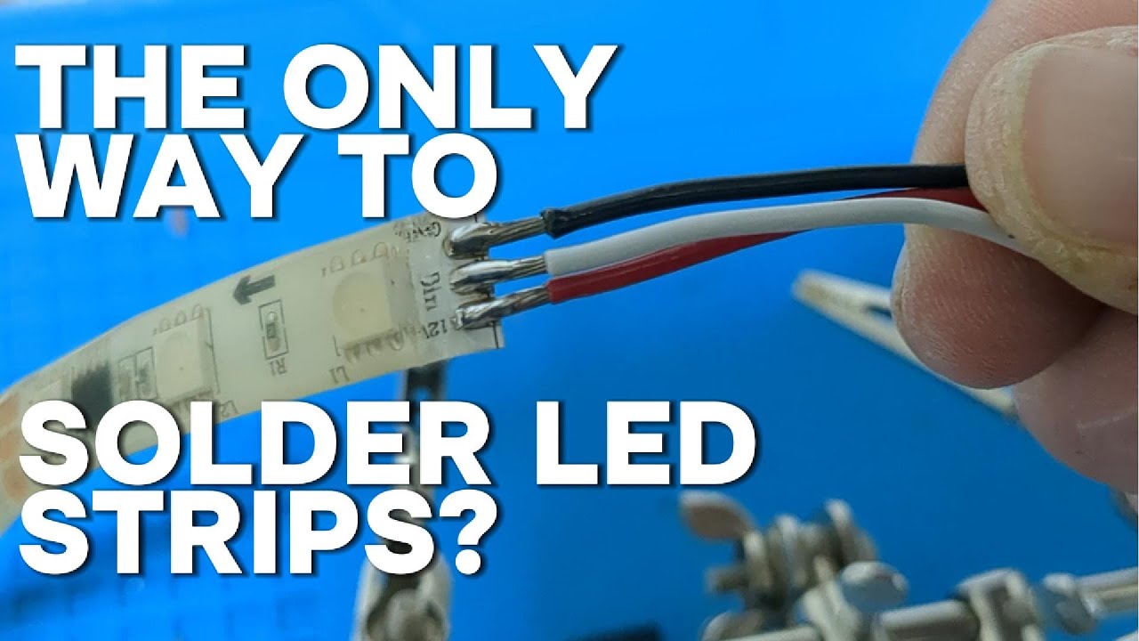 How to Solder LED Strip Lights and Outline a Window with an Aluminum ...