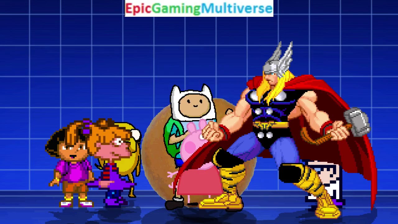 Nick Jr. Characters (Peppa Pig And Dora) VS Thor And Cartoon Network ...