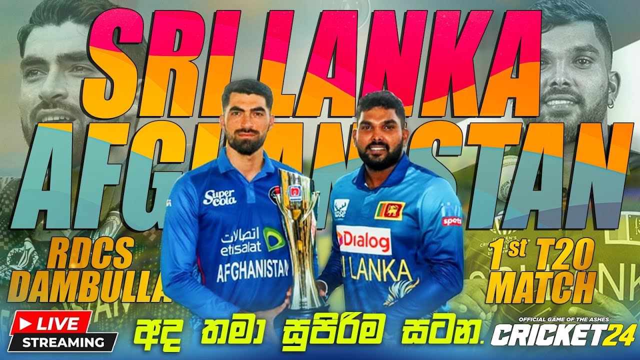 🔴 1st T20 Match Live | Sri Lanka Vs Afghanistan | Dambulla Cricket ...