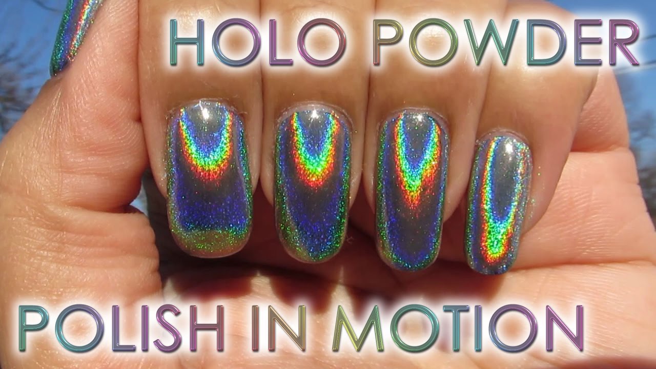 Holo Powder over Duochrome | Polish in Motion - YouTube