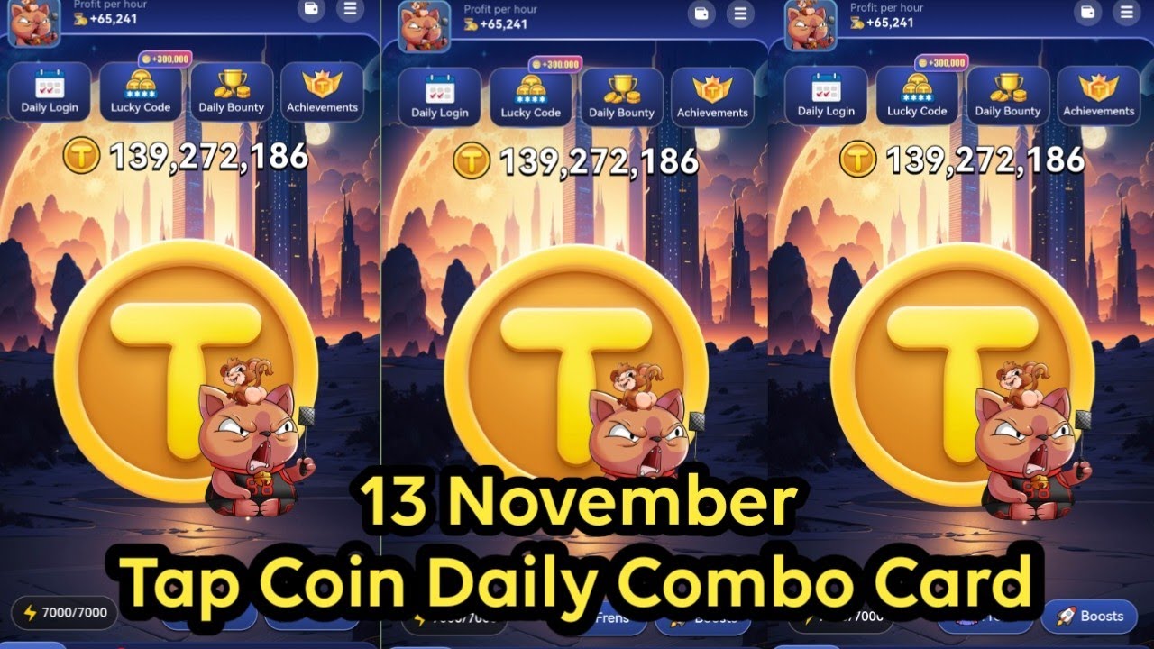Tap Coin Daily bounty Card today|| top Coin Daily Combo Card||13 ...