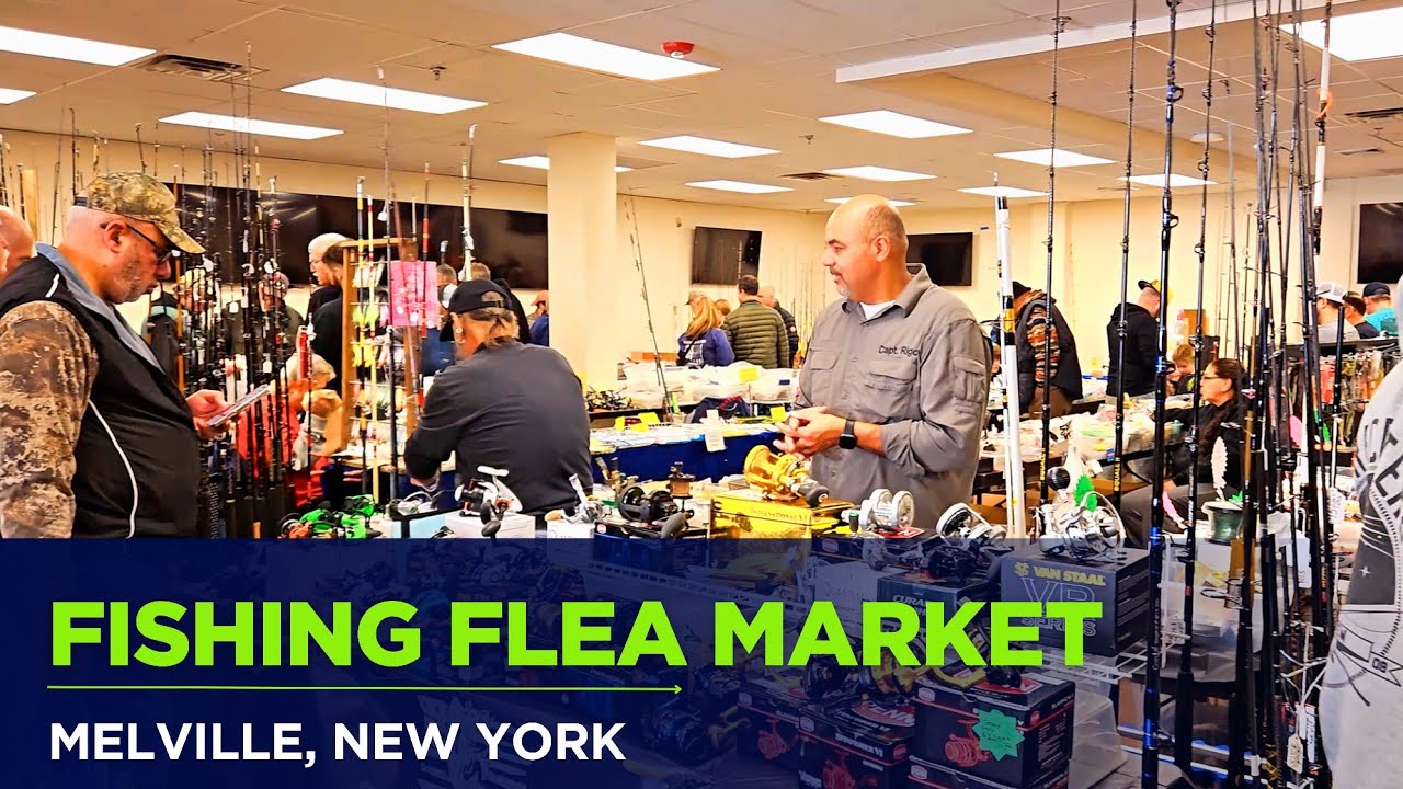 Fishing Flea Market In Melville New York 2-1-2025 - YouTube