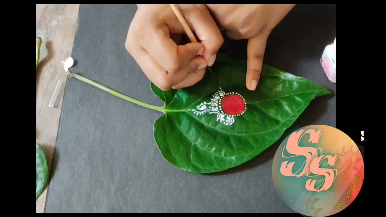 Kolka Design On Betel Leaf Bengali Wedding Special Pan Pata Art Kolka Design On Betel Leaf Bengali Wedding Special Pan Pata Art