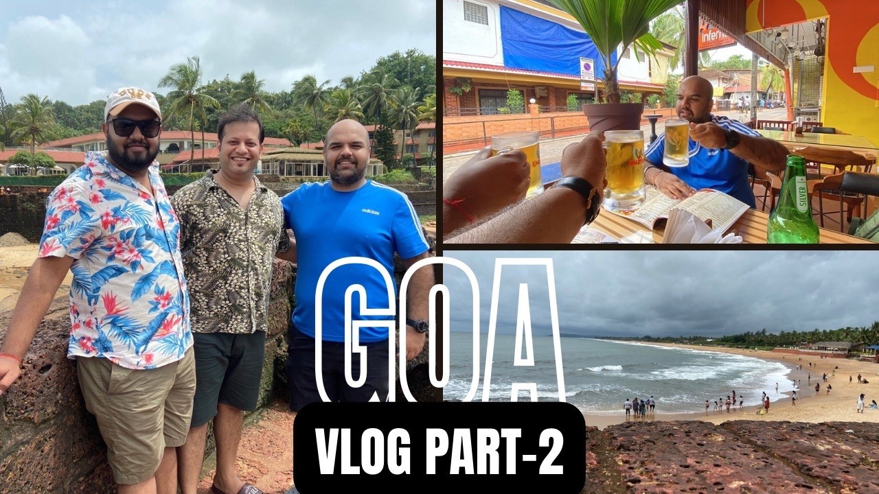 🌴Goa Vlog Ep-2 | Beaches, Beers & Poolside chilling🏖️🍺 ...