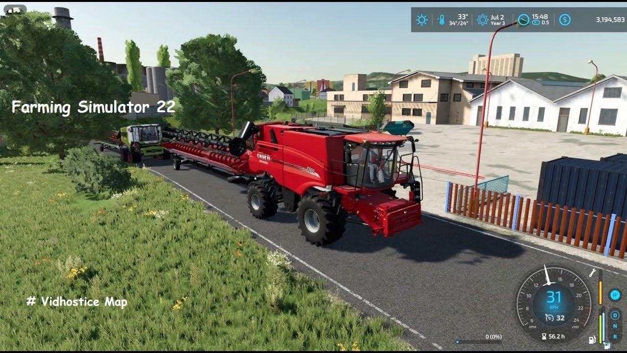 Preparing Harvesting Wheat 7.5 Acres || FS 22 || - YouTube