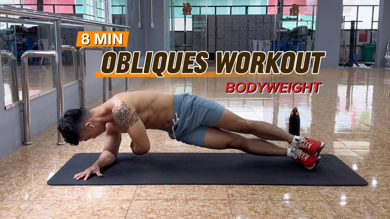 8 MIN OBLIQUES Workout / BODYWEIGHT AB Workout | KHANH BUI FITNESS ...