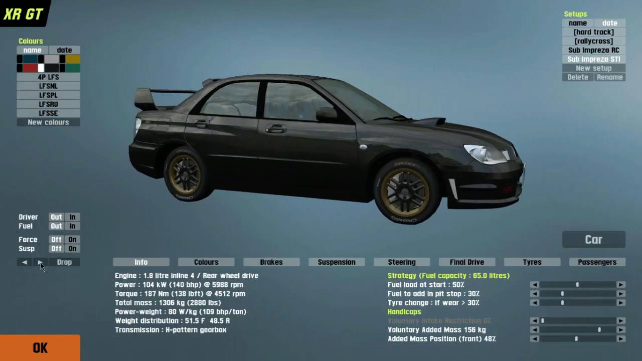 How to install 2006 Subaru Impreza WRX STI to LFS - YouTube