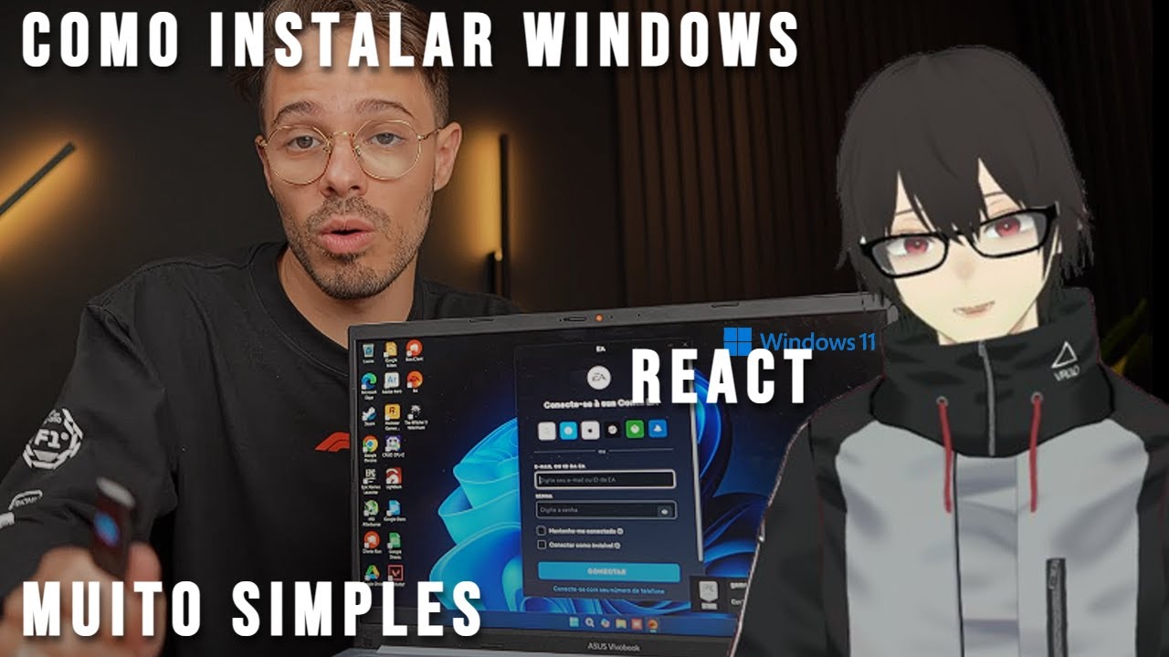 COMO INSTALAR WINDOWS FÁCIL E PRÁTICO - REACT - YouTube