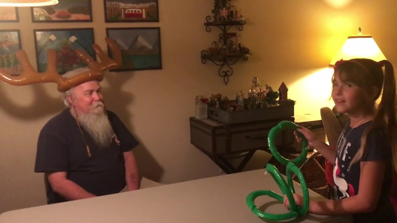 Ring Toss - Reindeer Antlers Game With Gramps - YouTube