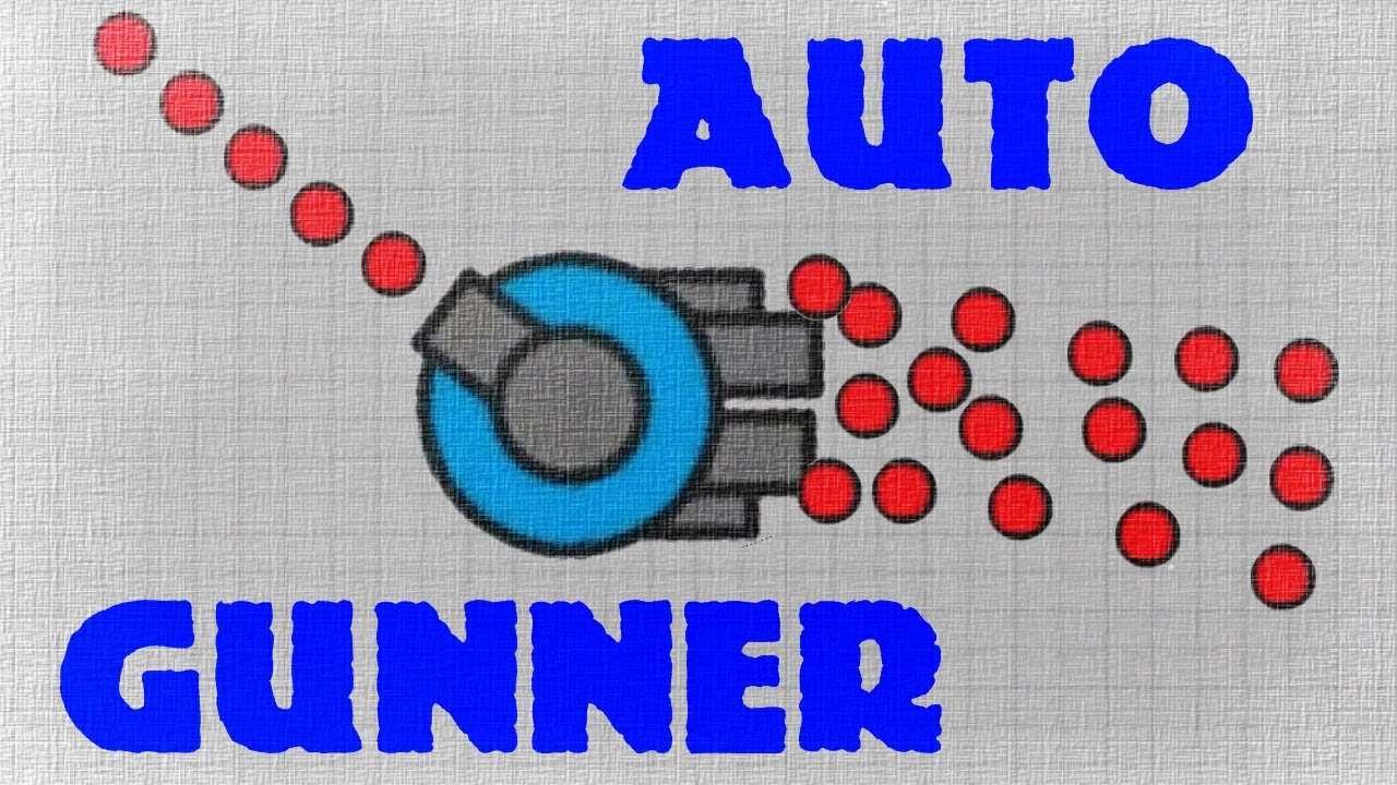 DIEP.IO AUTO GUNNER GAMEPLAY // New MAX LEVEL 45 Gunner w/ Auto Aiming ...