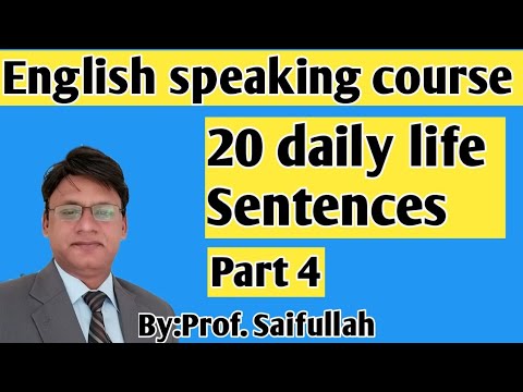 20 Everyday day sentences/part 4 - YouTube