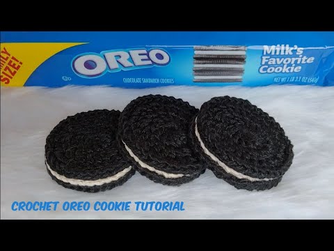 Amigurumi Crochet Oreo Cookie Tutorial || Full Pattern || Easy Beginner ...