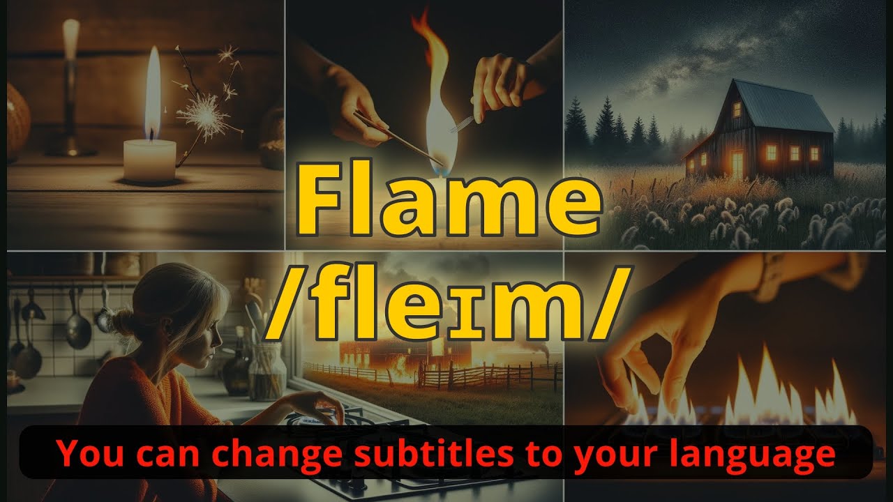 Flame meaning with 5 examples - YouTube