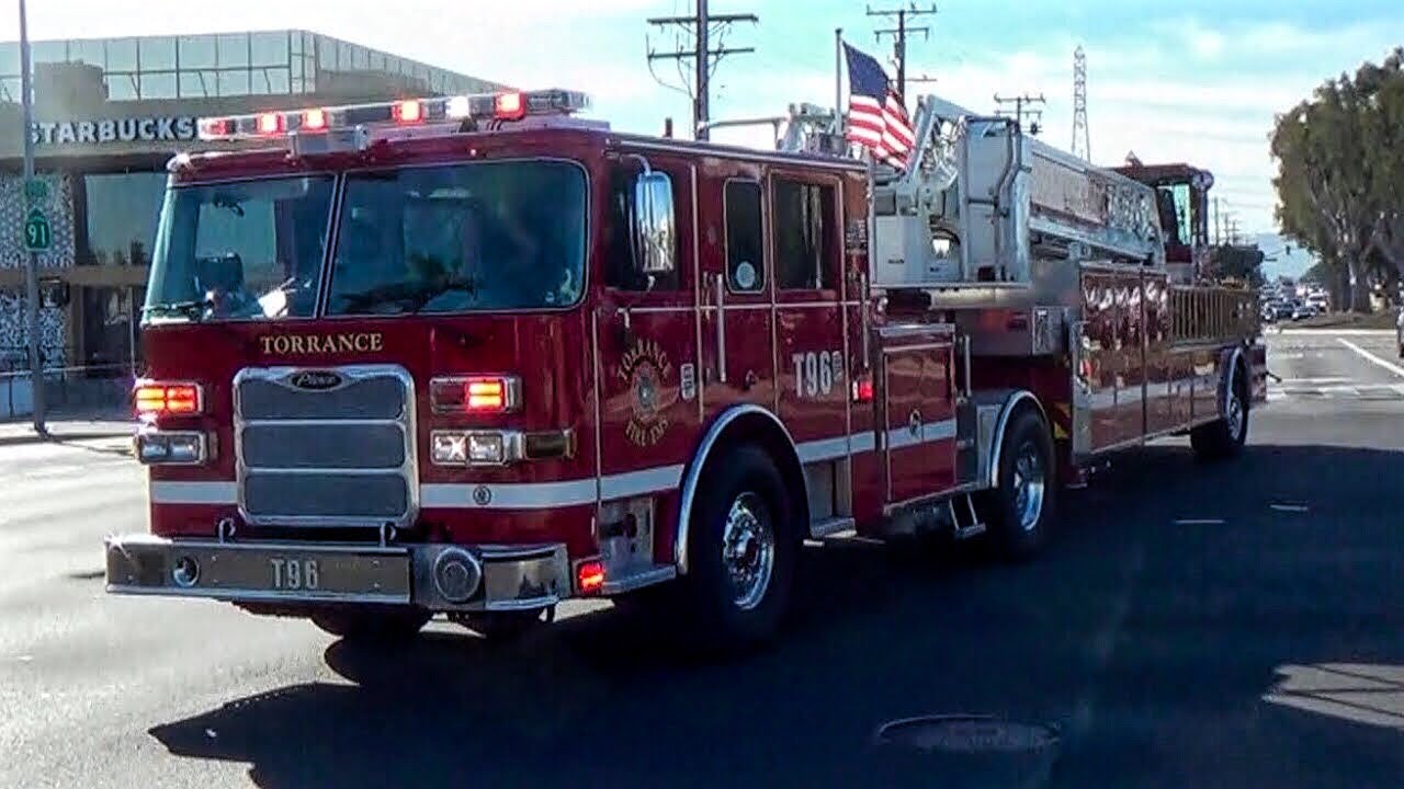 Torrance Fire Dept. Truck 96 - YouTube