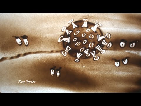 Coronavirus?  Don't worry, Stay Healthy. A sand art from Ilana Yahav.