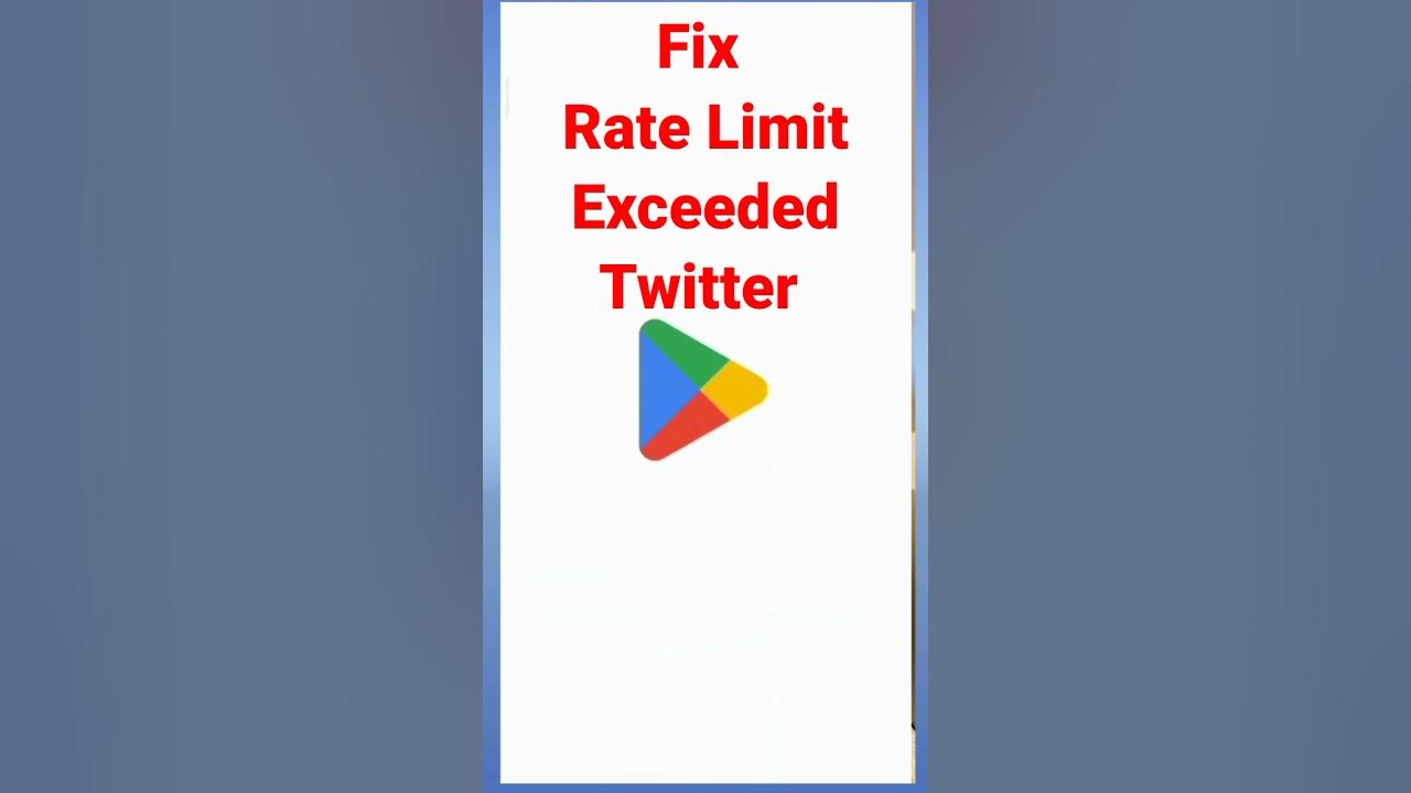how to fix Rate Limit Exceeded on Twitter | how to get rid of rate limit exceeded on Twitter ...