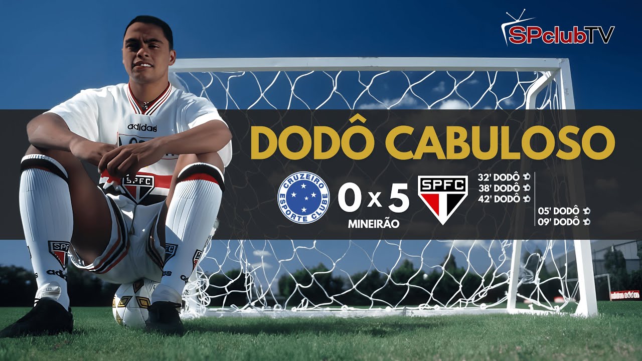 Com 5 gols de Dodô, o São Paulo goleou o Cruzeiro por 5 a 0 no Mineirão ...