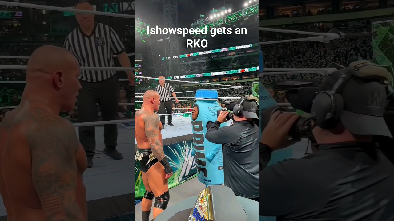 ISHOWSPEED GETS AN RKO FROM RANDY ORTON - YouTube