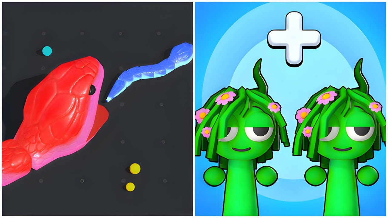 Snake Clash.io vs Merge Sprunky Master - (Max Level, ASMR Game) - YouTube