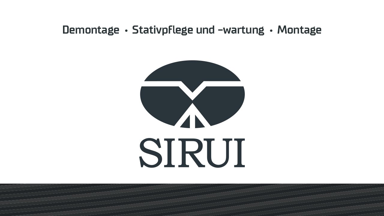 SIRUI Stativpflege - W-Serie | Cleaning a SIRUI Tripod - W series - YouTube