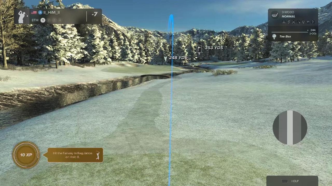 PGA TOUR 2K23 Snow Balls And Back Spin - YouTube