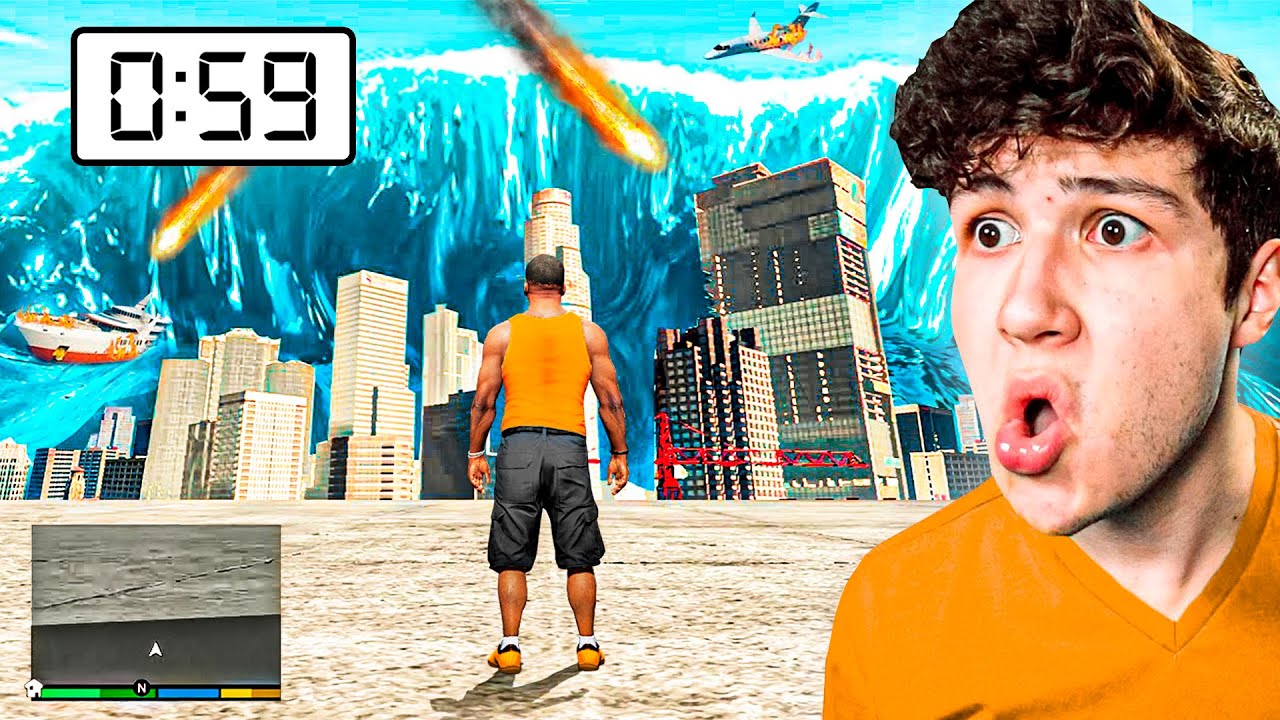 GTA 5 pero Hay un DESASTRE NATURAL cada MINUTO... 🌊🌋 (Mods) - YouTube