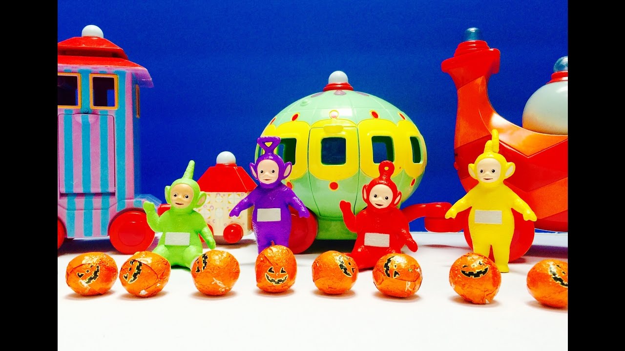 TELETUBBIES Toys Counting Chocolate Pumpkins! - YouTube