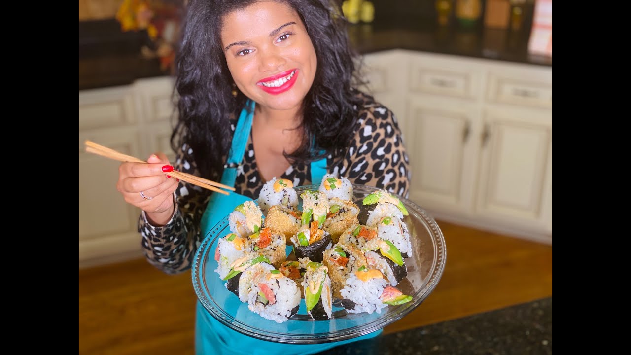 How to Make Sushi at Home - Cooking with Flava with Ava - YouTube
