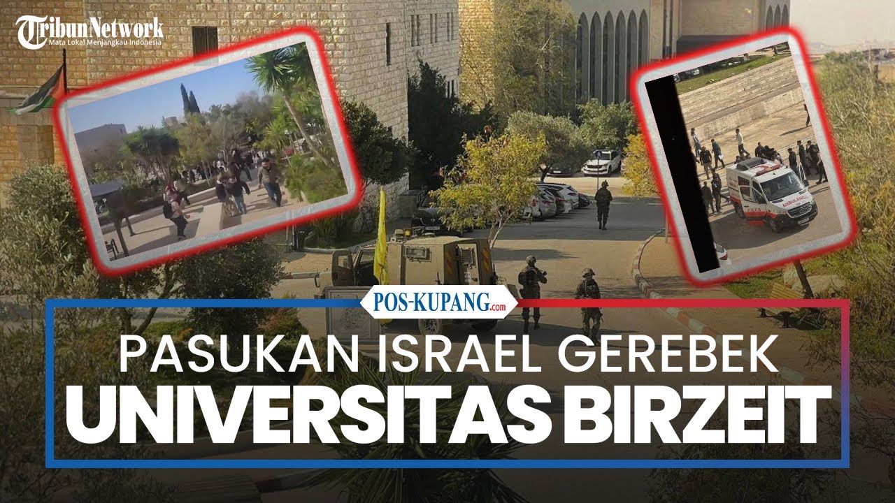 Pasukan Israel Gerebek Universitas Birzeit di Tepi Barat - YouTube