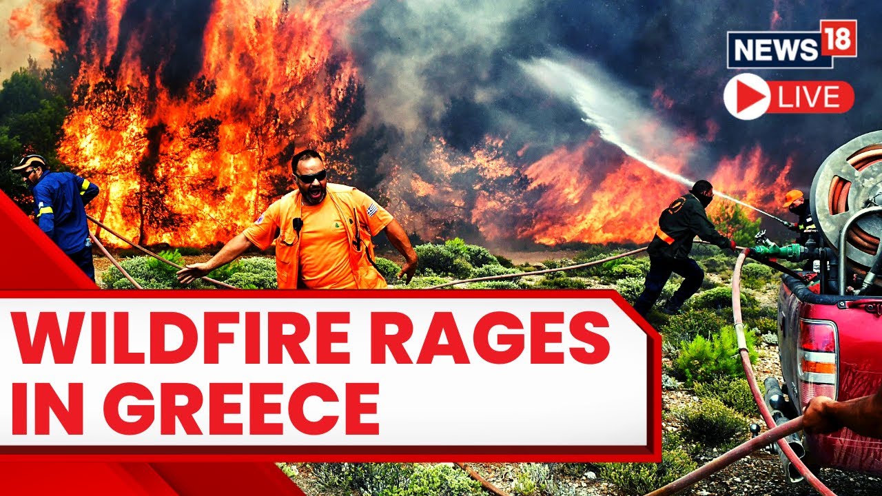 Greece Wildfire 2023 Live Thousands Evacuated From Greek Island Of