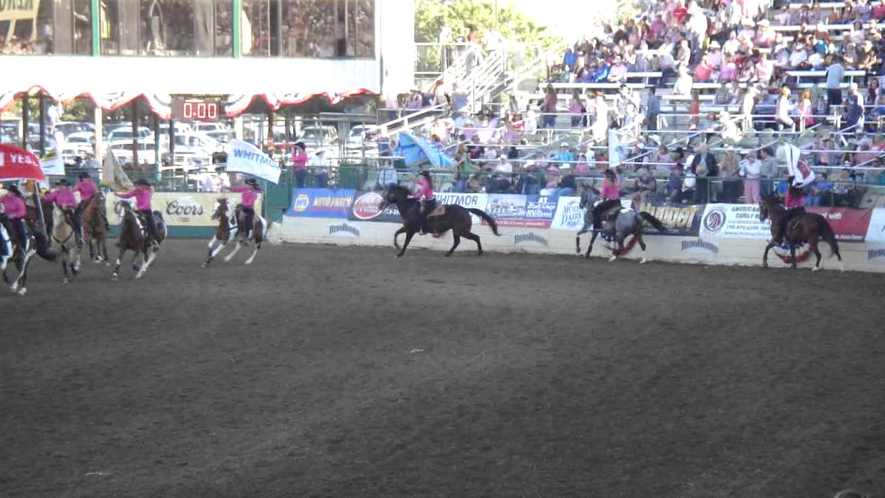 RR Flag Team Grand Entry "Tough Enough to Wear Pink" Exit - YouTube