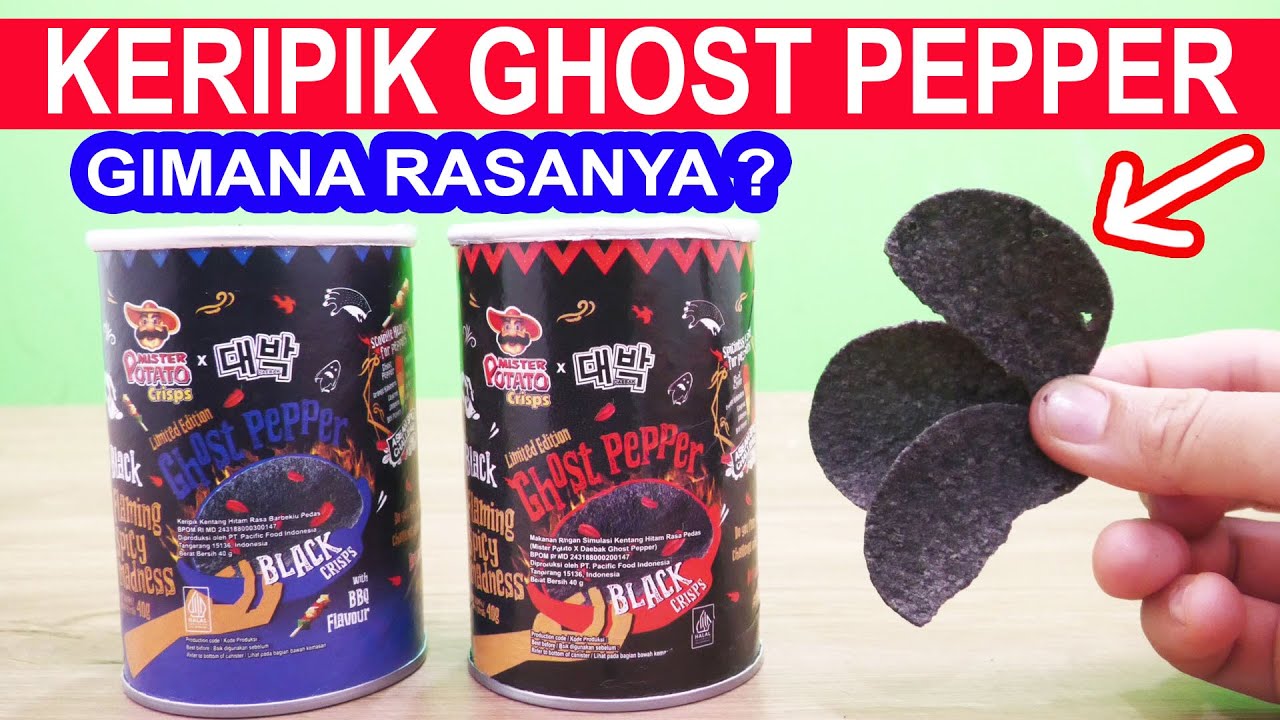 NYOBAIN KERIPIK GHOST PEPPER GIMANA RASANYA ? - YouTube