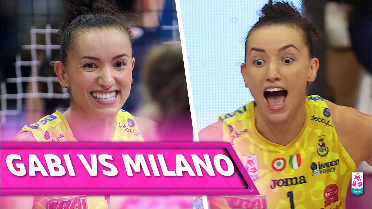 SUPER GABI, All points in ALL Conegliano vs Milano of the Season | Lega ...