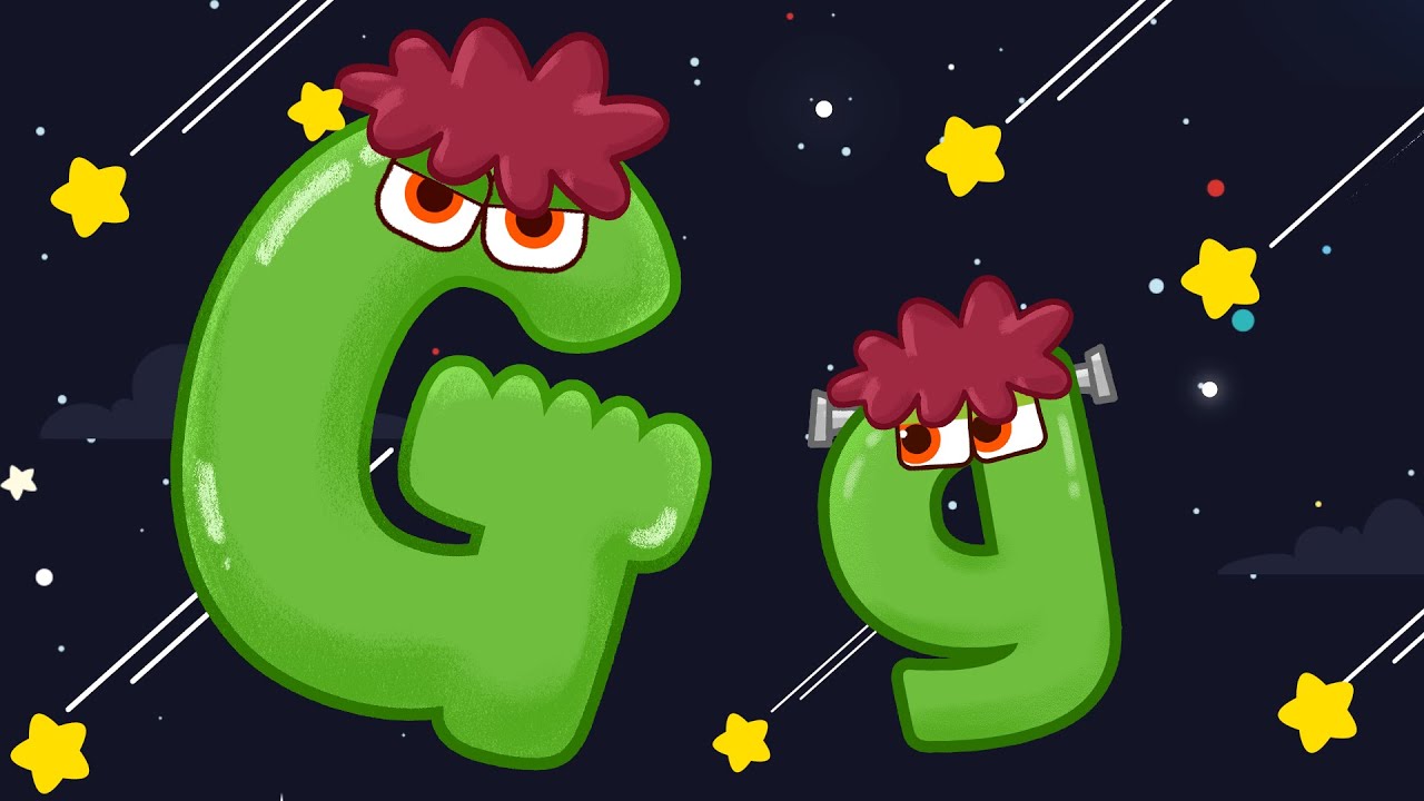 NEW "I am G!" : Monster alphabet letter G song - nursery rhymes for ...