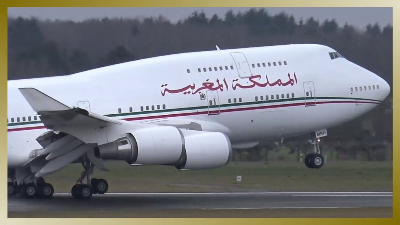 ️ Morocco Government VIP Boeing 747 departing Hamburg Airport ️ - YouTube