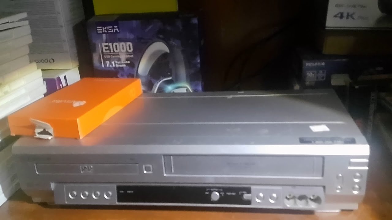Thrift Store gadget test Emerson DVD VHS player recorder - YouTube