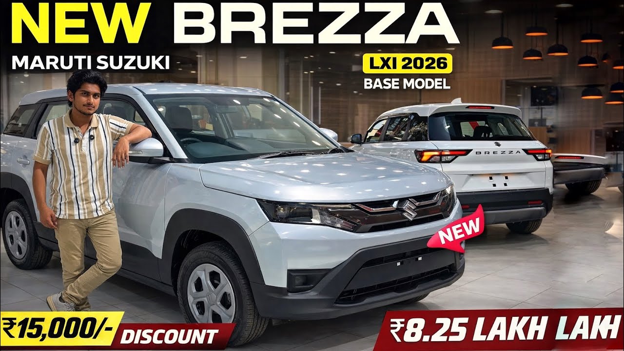 New Brezza LXI CNG Silver 2026 🔥 Budget SUV with 25+ KM Mileage?| On ...
