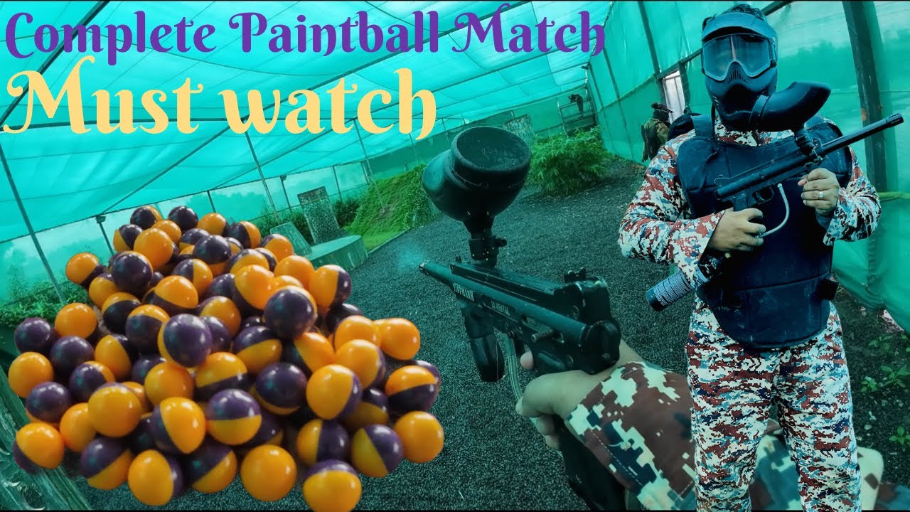 Complete Paintball Match | Must watch | Thrilling experience #motovlog ...