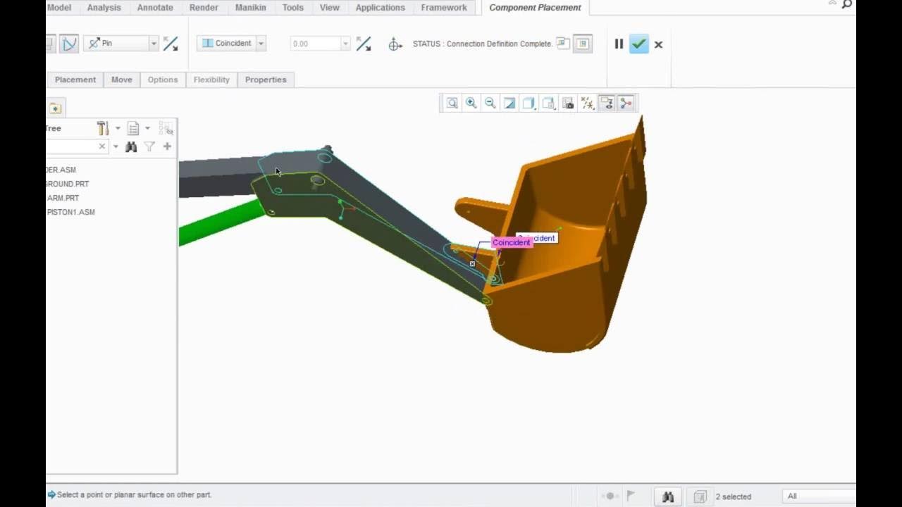 Creating Animations Using Mechanism Design in Creo - YouTube