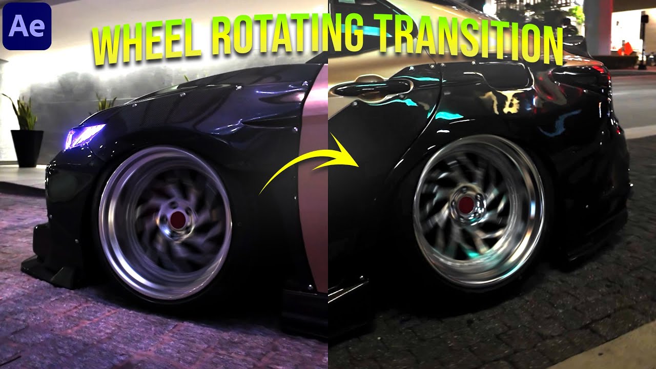 Wheel Rotating Transition Effect in After Effects - YouTube