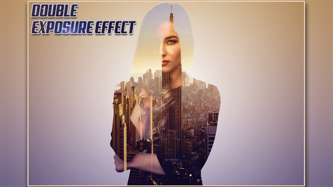 City Girl Double Exposure Effect Photoshop CC Tutorial - YouTube