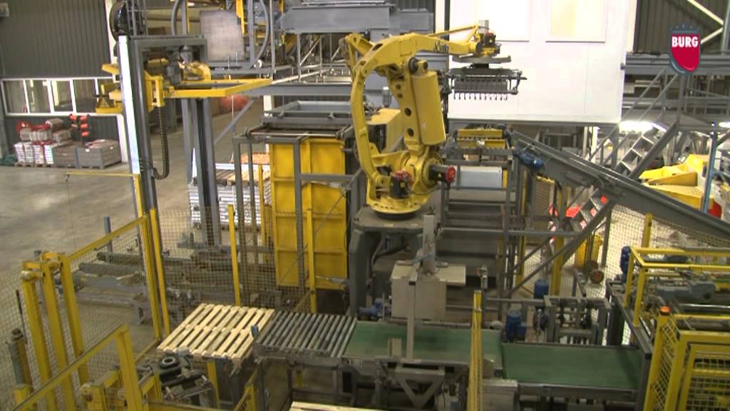 Burg Machinery - Packinline onions + Fanuc Robot M410ib - YouTube