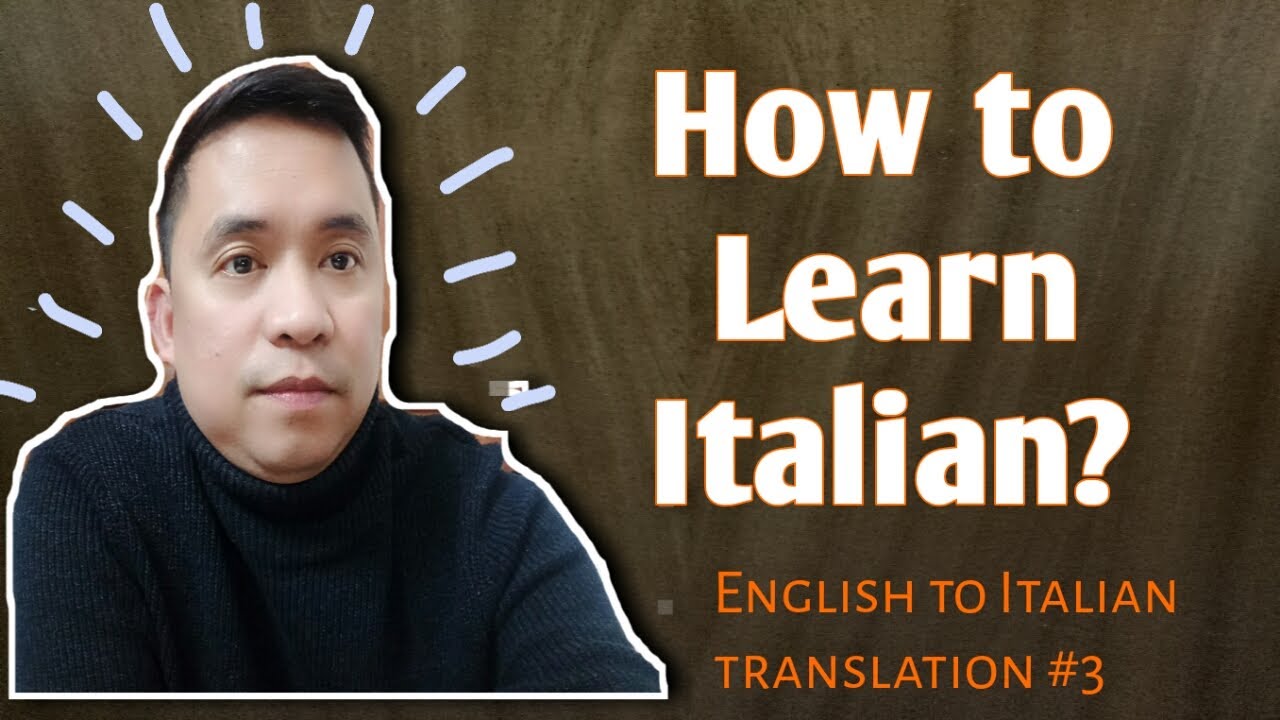 Basic English To Italian Translation YouTube