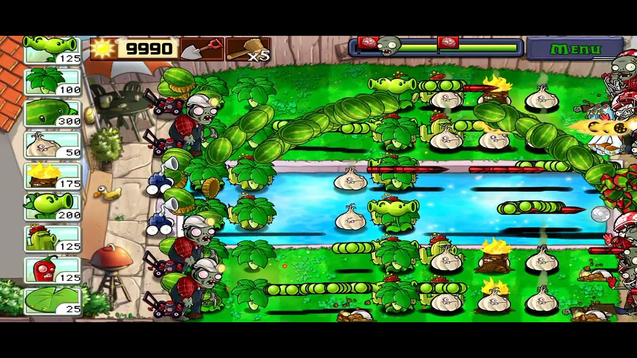 Plants Vs Zombies HD Play Mod Menu Version PVZ Phone #1 - YouTube